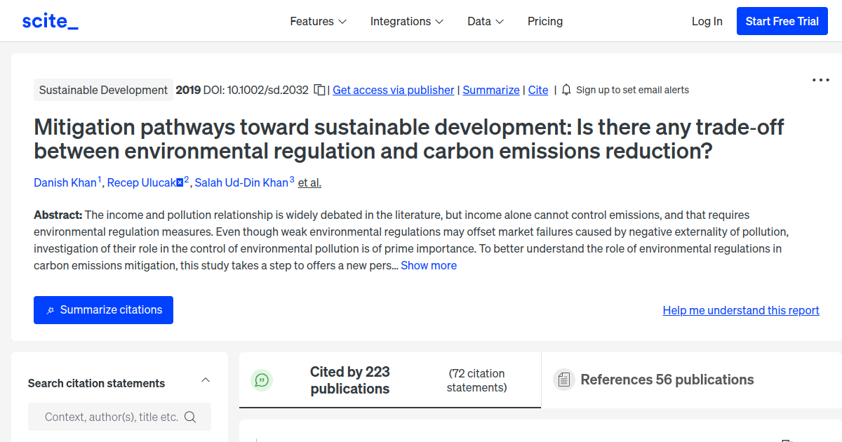 Mitigation pathways toward sustainable development: Is there any trade ...