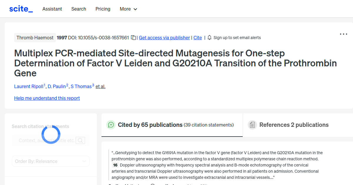 Multiplex PCR-mediated Site-directed Mutagenesis for One-step ...