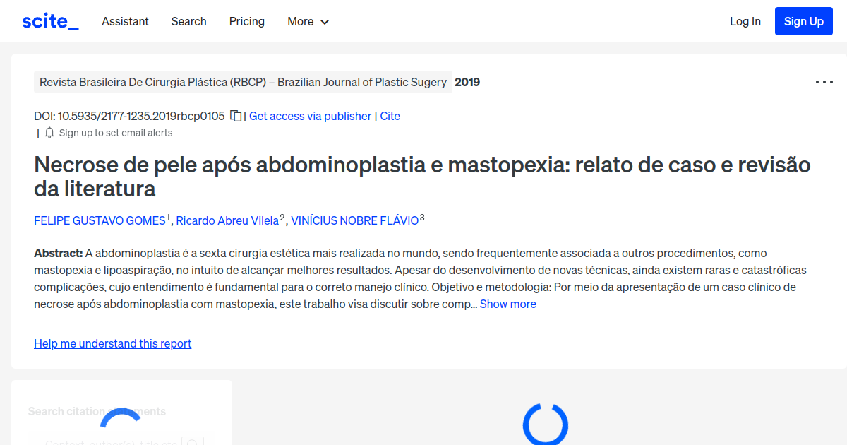 Necrose de pele após abdominoplastia e mastopexia: relato de caso e ...