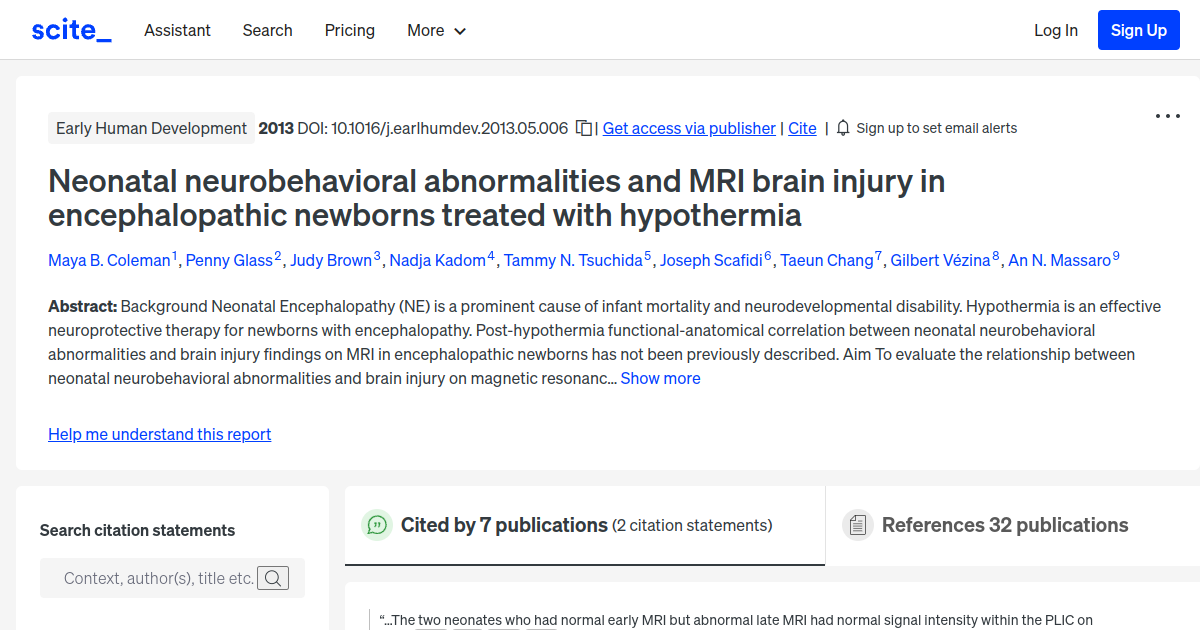 Neonatal neurobehavioral abnormalities and MRI brain injury in ...