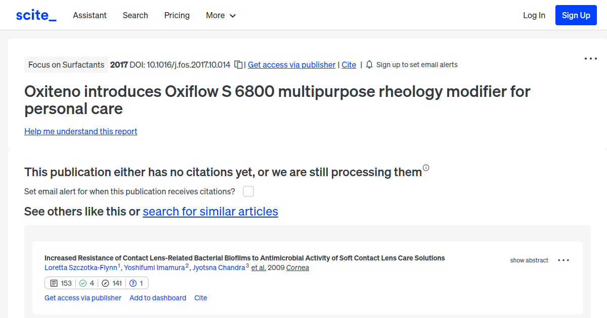 Oxiteno introduces Oxiflow S 6800 multipurpose rheology modifier for ...