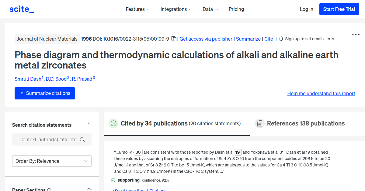 Phase diagram and thermodynamic calculations of alkali and alkaline ...