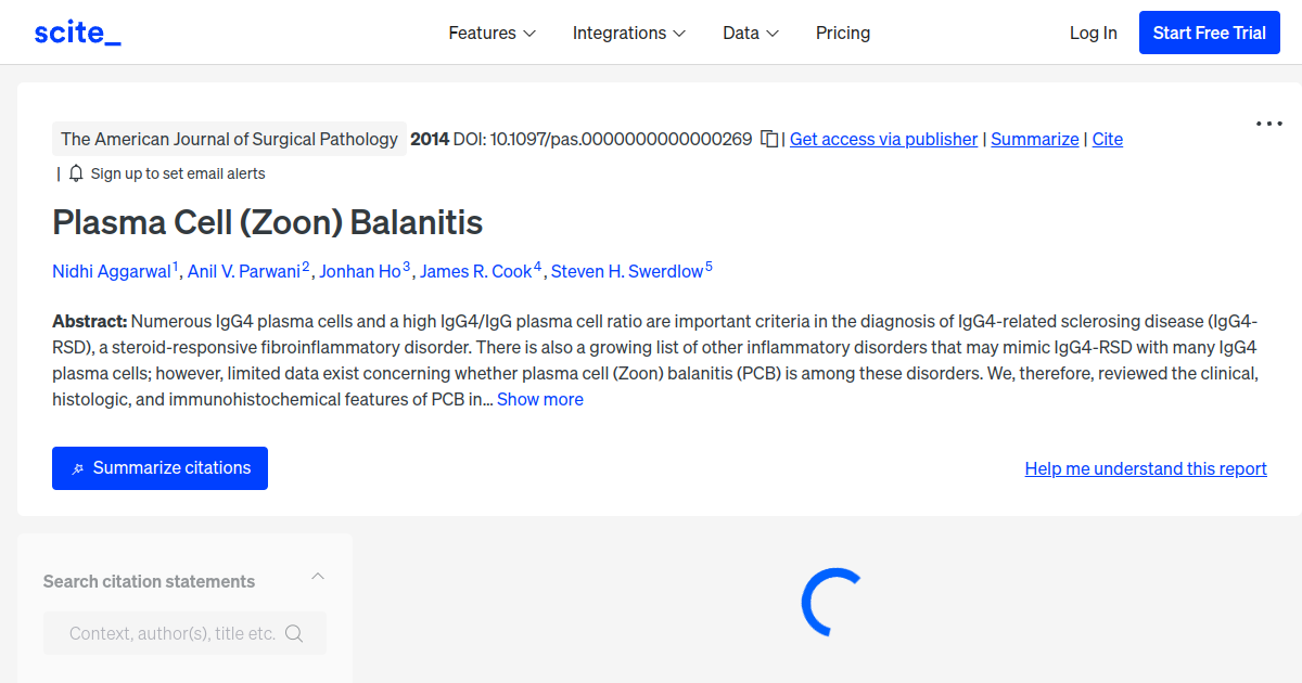 Plasma Cell (Zoon) Balanitis - [scite report]