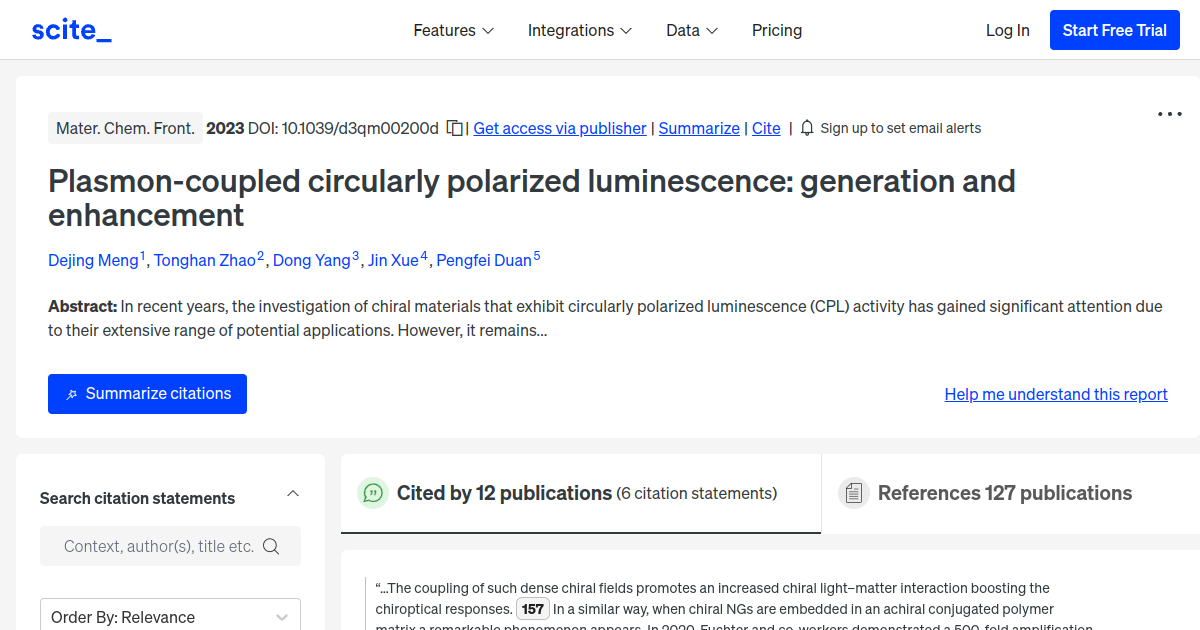 Plasmon-coupled circularly polarized luminescence: generation and ...