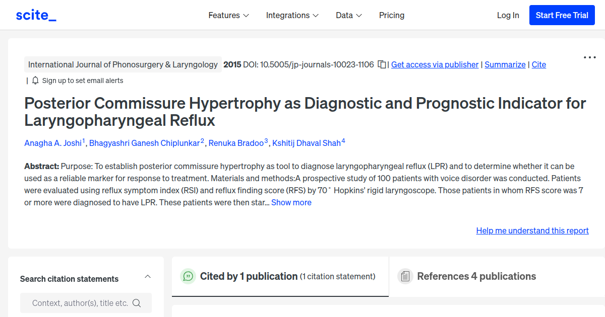 Posterior Commissure Hypertrophy as Diagnostic and Prognostic Indicator ...
