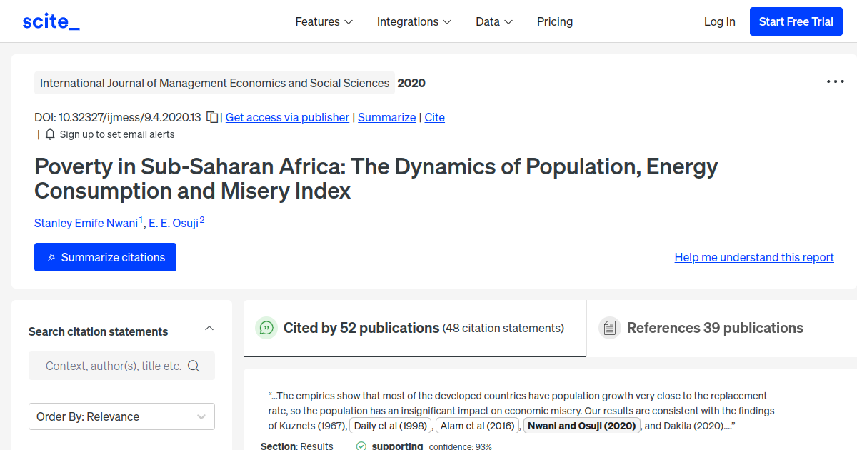 Poverty in Sub-Saharan Africa: The Dynamics of Population, Energy ...