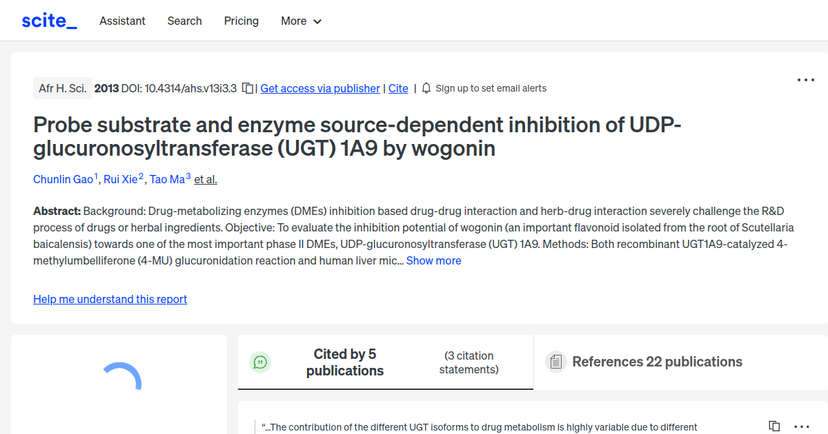 Probe substrate and enzyme source-dependent inhibition of UDP ...