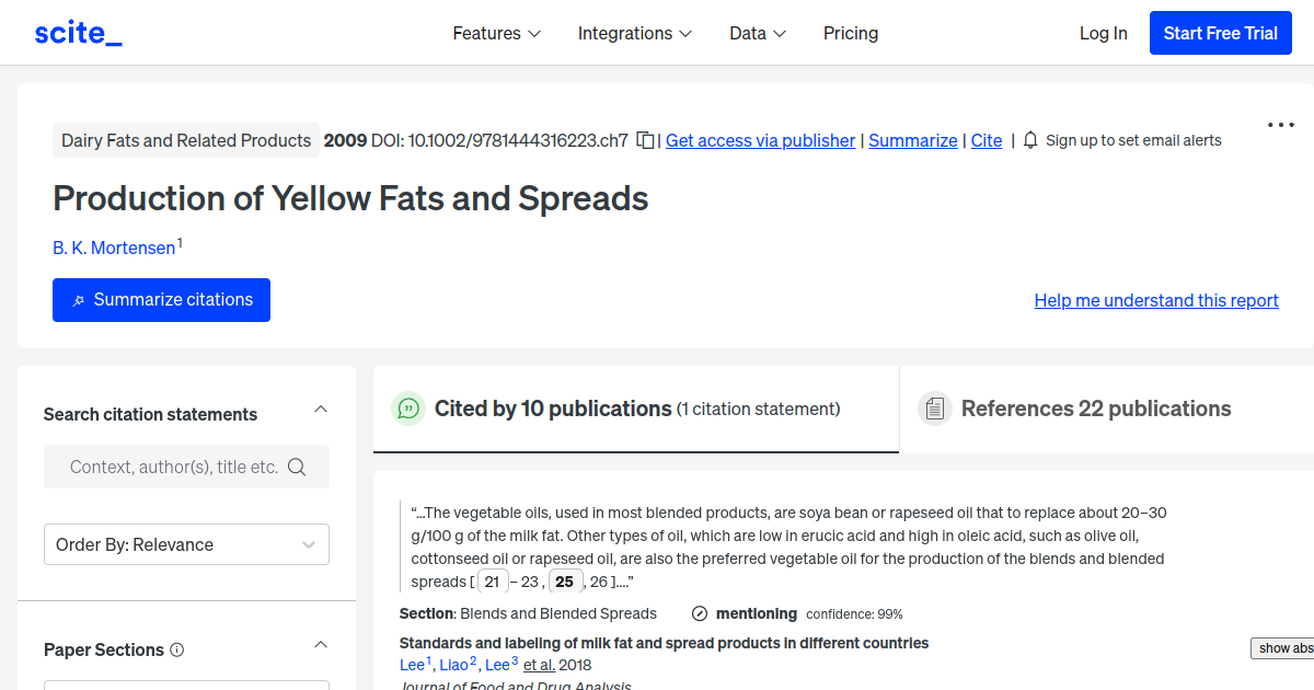 Production of Yellow Fats and Spreads