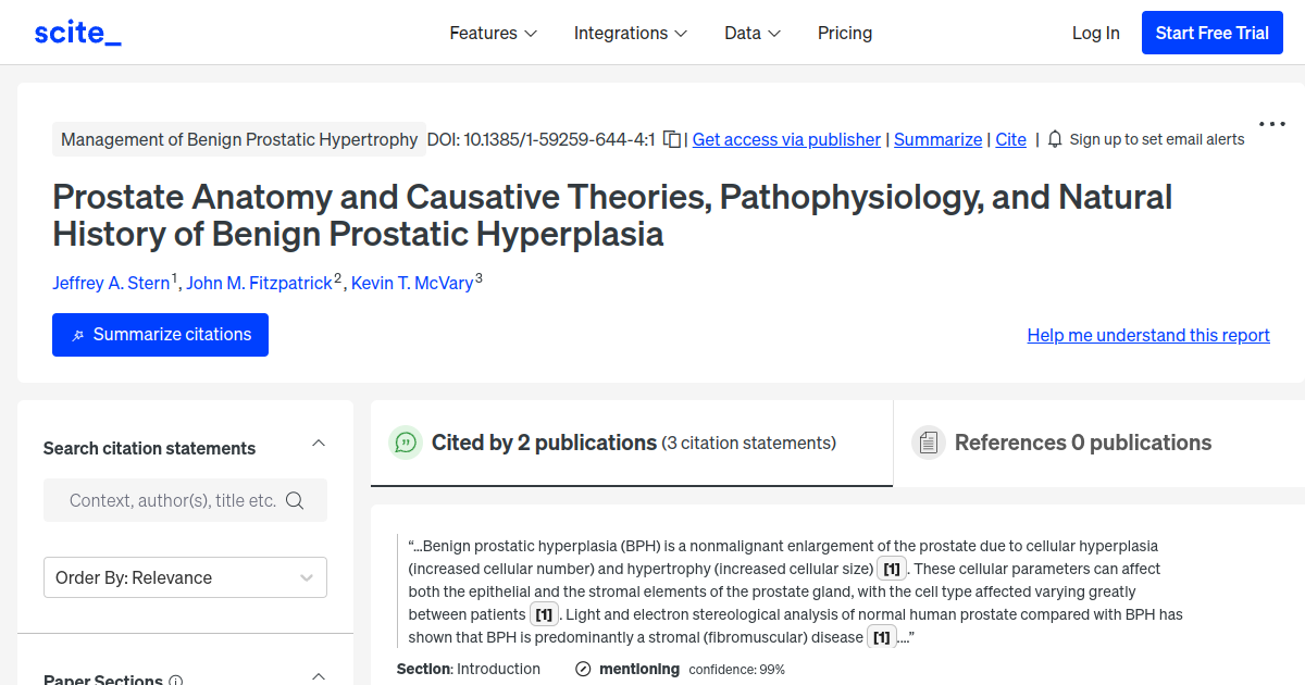 Prostate Anatomy and Causative Theories, Pathophysiology, and Natural ...