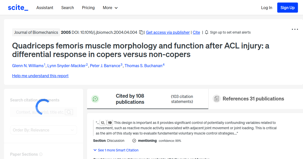 Quadriceps femoris muscle morphology and function after ACL injury: a ...