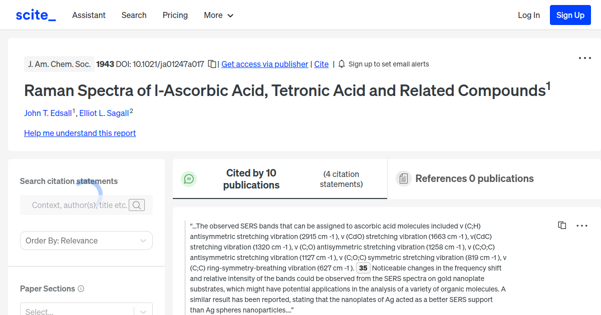 Raman Spectra of l-Ascorbic Acid, Tetronic Acid and Related Compounds 1