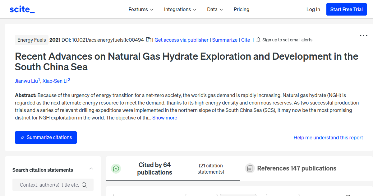 Recent Advances on Natural Gas Hydrate Exploration and Development in ...