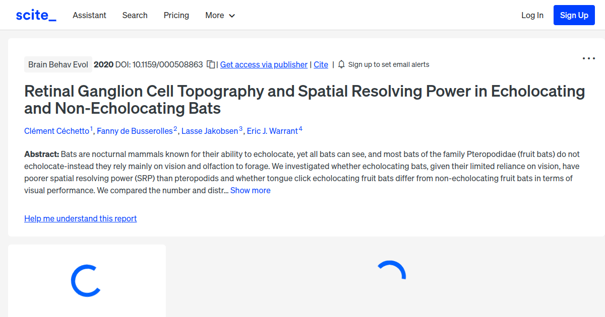 Retinal Ganglion Cell Topography and Spatial Resolving Power in ...
