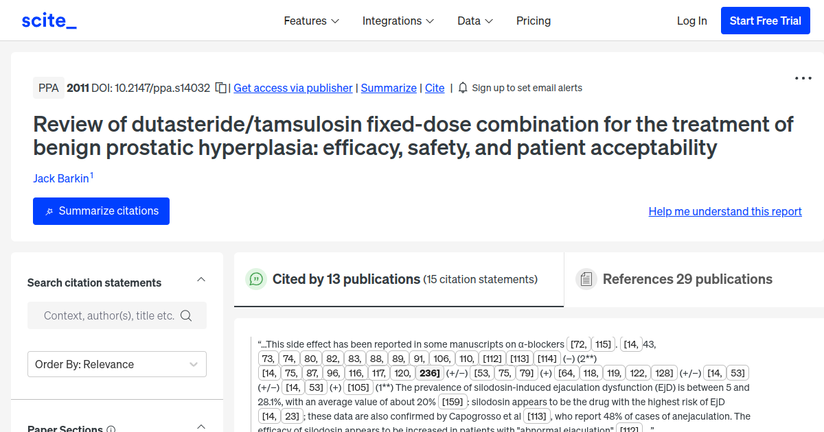 Review of dutasteride/tamsulosin fixed-dose combination for the ...