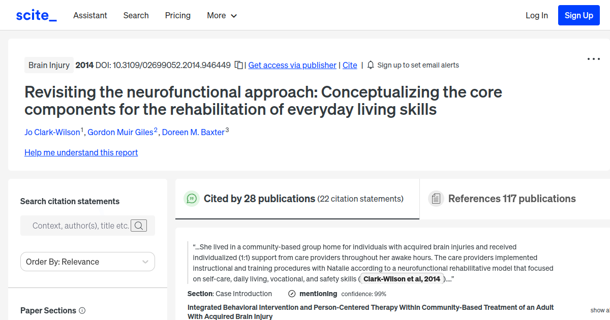 Revisiting the neurofunctional approach: Conceptualizing the core ...
