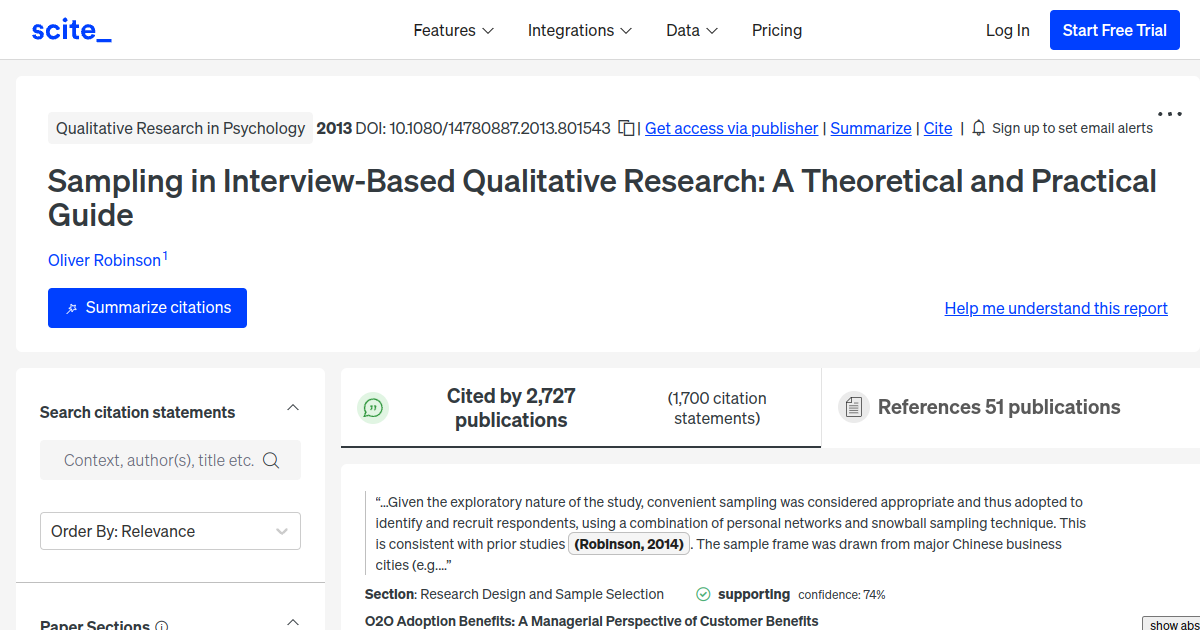 Sampling in Interview-Based Qualitative Research: A Theoretical and ...