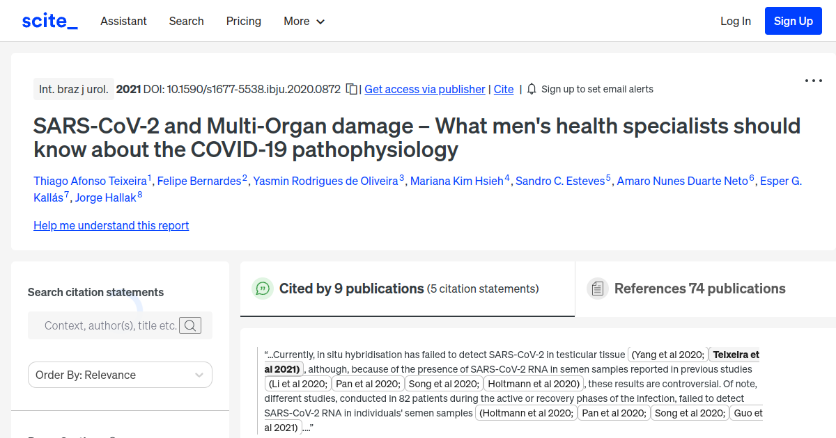SARS-CoV-2 and Multi-Organ damage – What men's health specialists ...