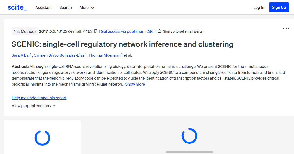SCENIC: single-cell regulatory network inference and clustering ...