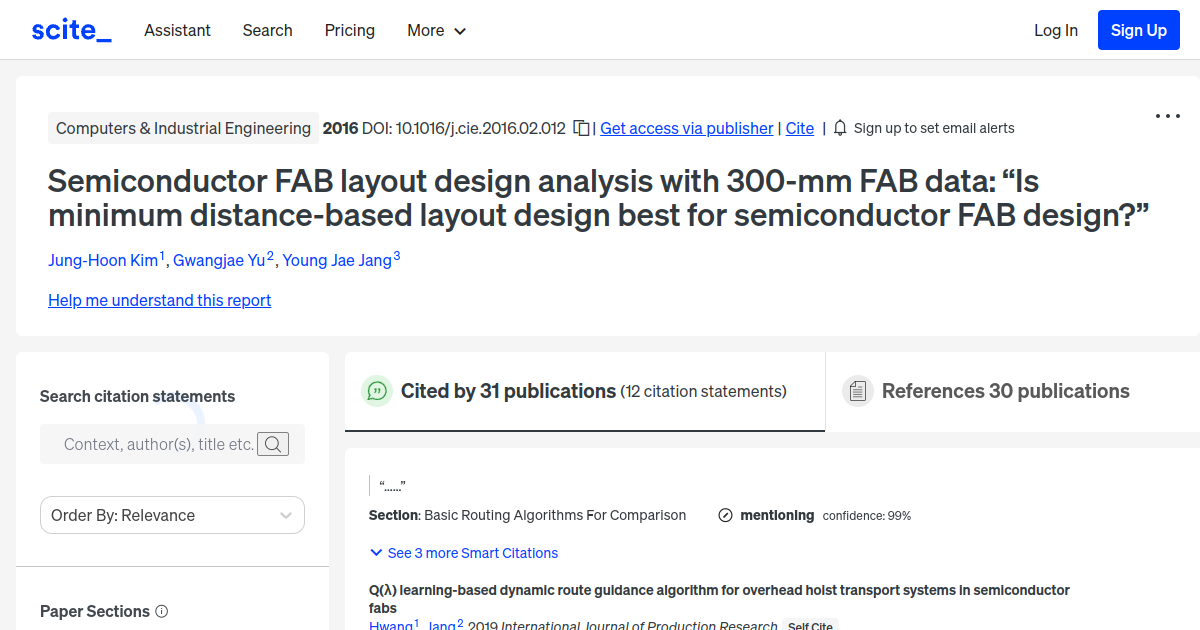 Semiconductor FAB layout design analysis with 300-mm FAB data: “Is ...