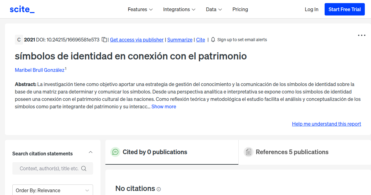 símbolos de identidad en conexión con el patrimonio