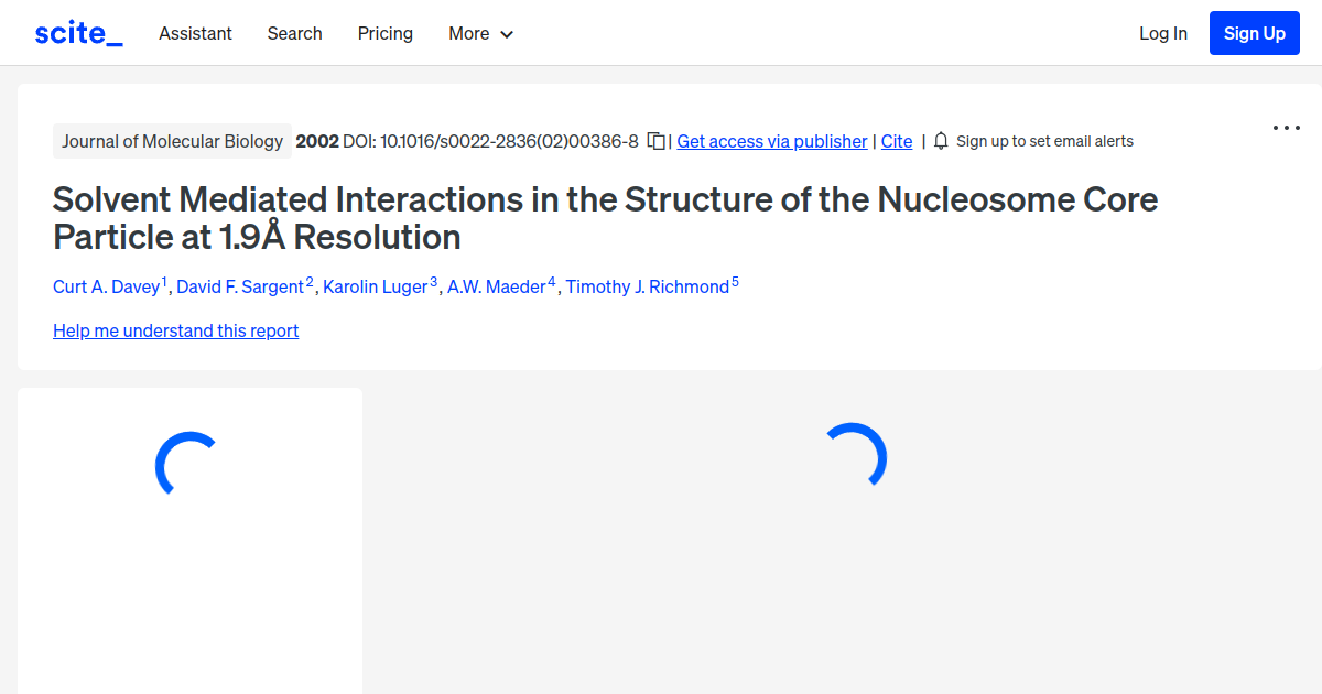 Solvent Mediated Interactions in the Structure of the Nucleosome Core ...