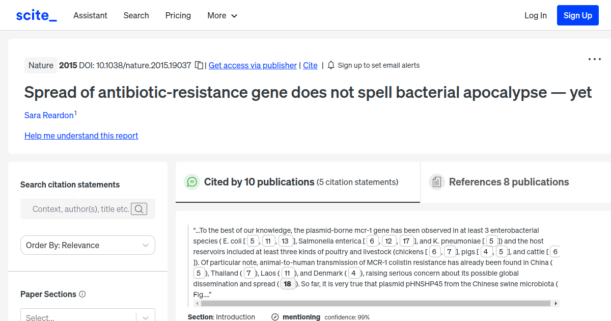 Spread of antibiotic-resistance gene does not spell bacterial ...