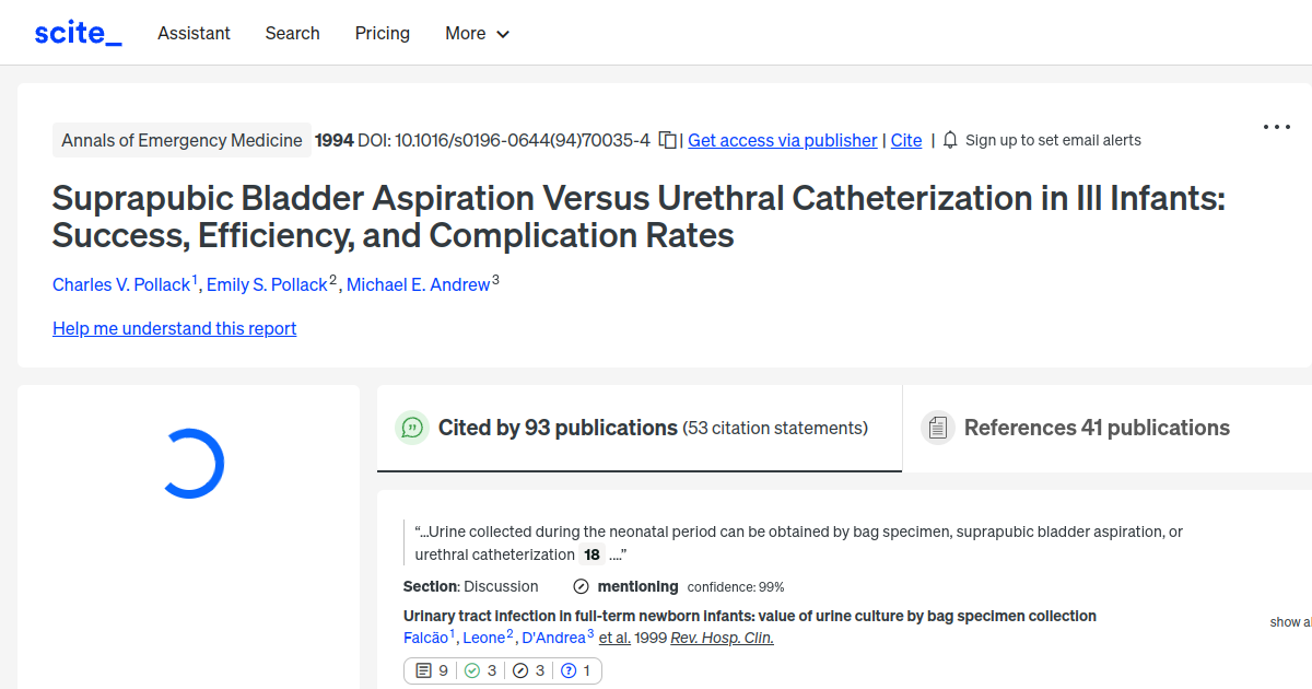 Suprapubic Bladder Aspiration Versus Urethral Catheterization in Ill ...