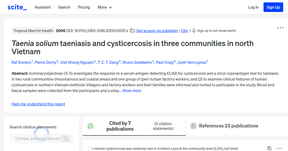 Taenia solium taeniasis and cysticercosis in three communities in north ...