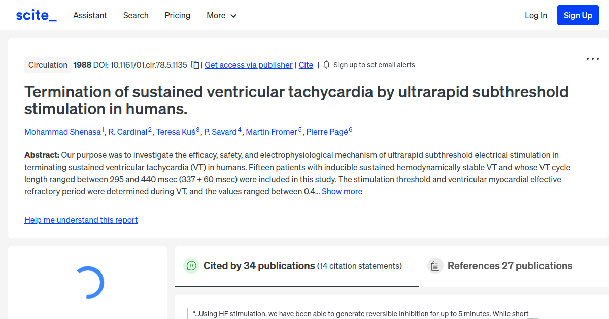 Termination of sustained ventricular tachycardia by ultrarapid ...