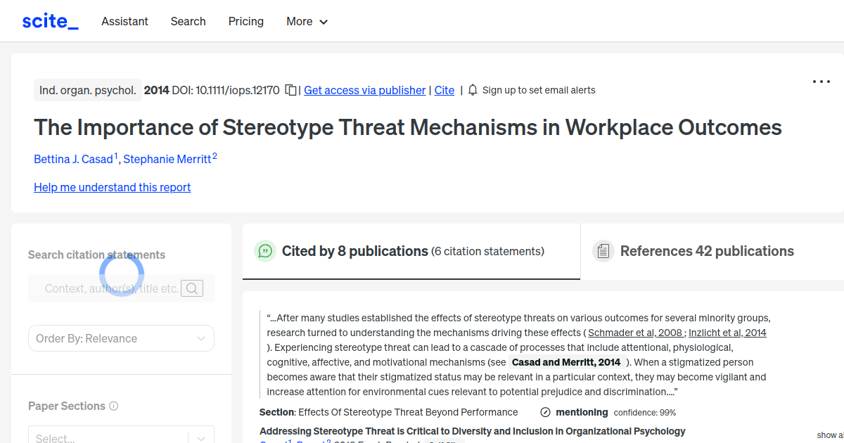 The Importance of Stereotype Threat Mechanisms in Workplace Outcomes ...