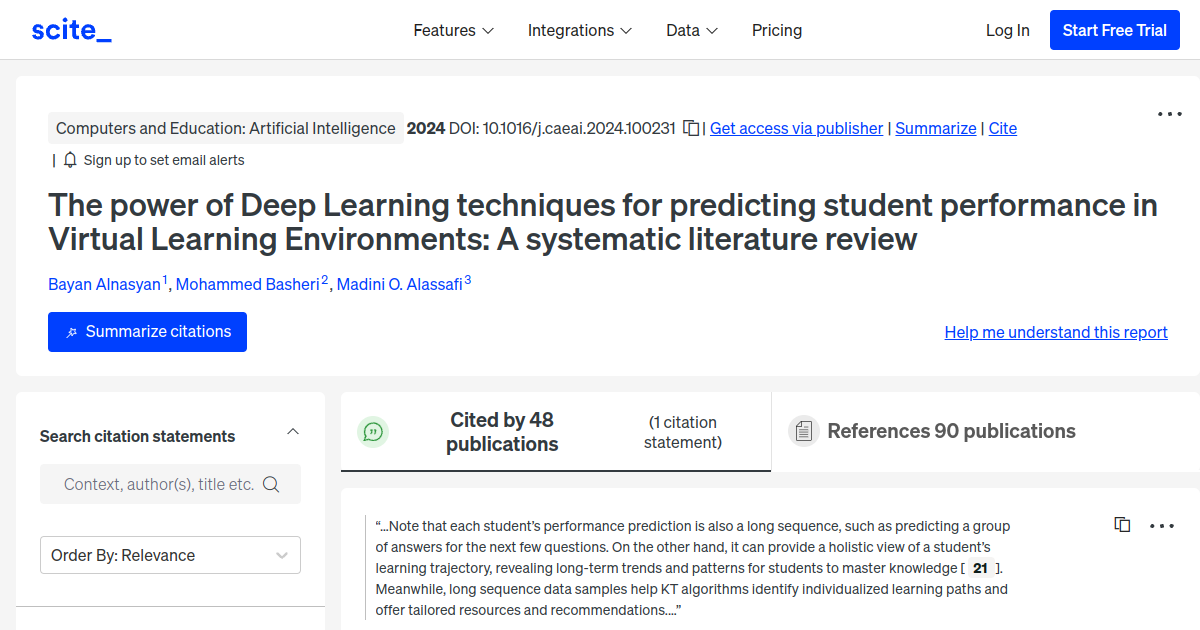 The power of Deep Learning techniques for predicting student ...