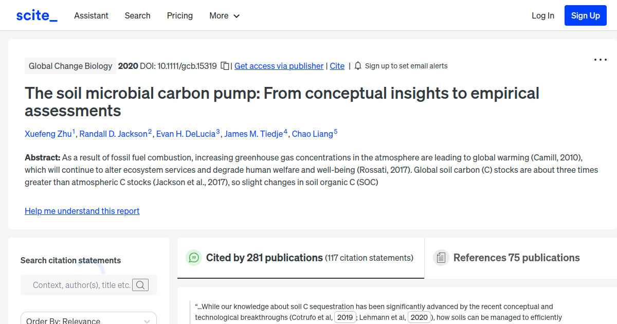The soil microbial carbon pump: From conceptual insights to empirical ...