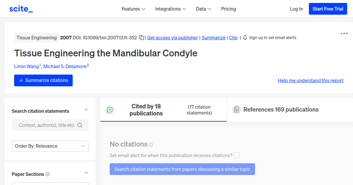 Tissue Engineering the Mandibular Condyle
