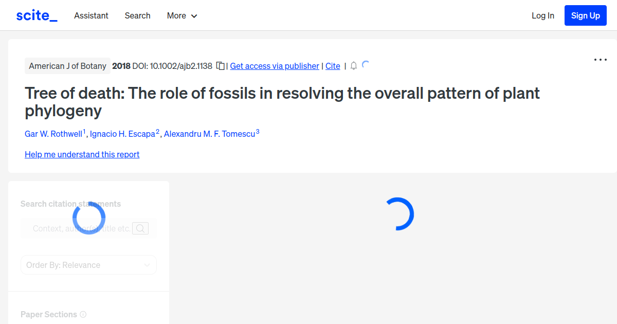 Tree of death: The role of fossils in resolving the overall pattern of ...