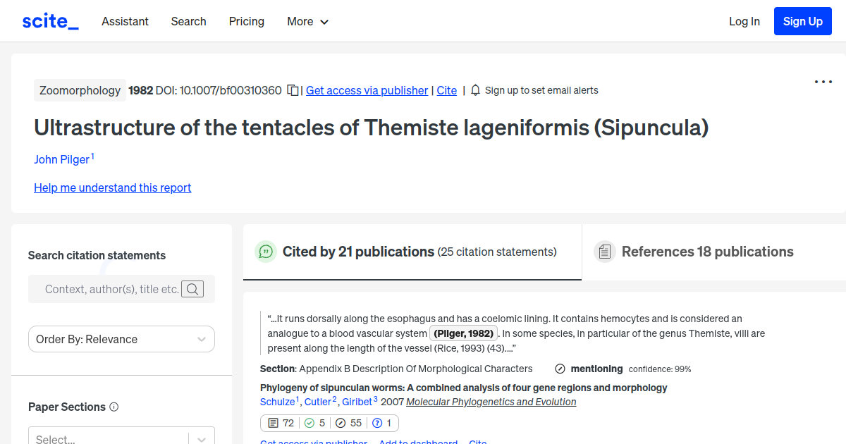 Ultrastructure of the tentacles of Themiste lageniformis (Sipuncula ...