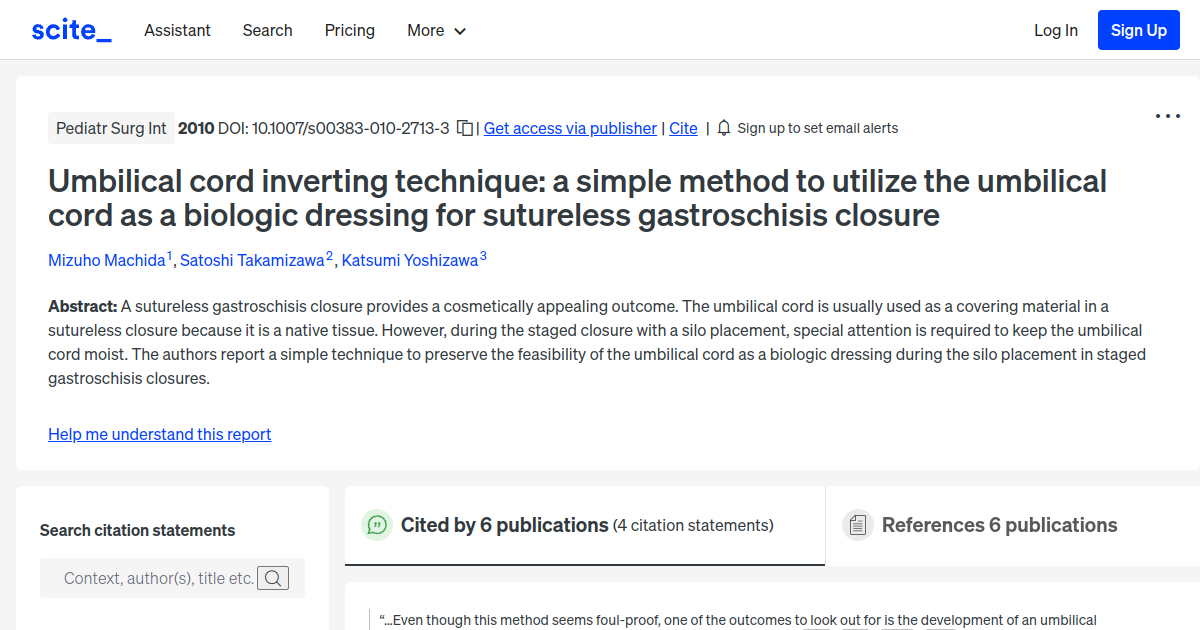 Umbilical cord inverting technique: a simple method to utilize the ...