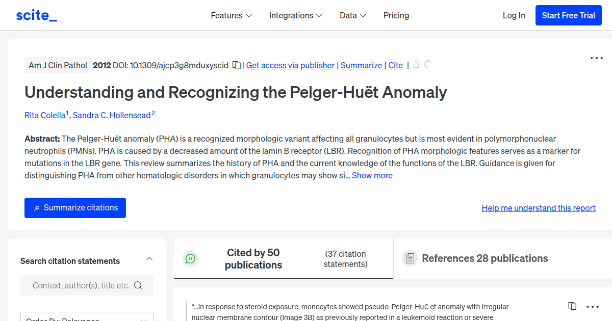 Understanding and Recognizing the Pelger-Huët Anomaly