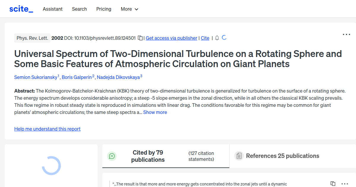 Universal Spectrum of Two-Dimensional Turbulence on a Rotating Sphere ...