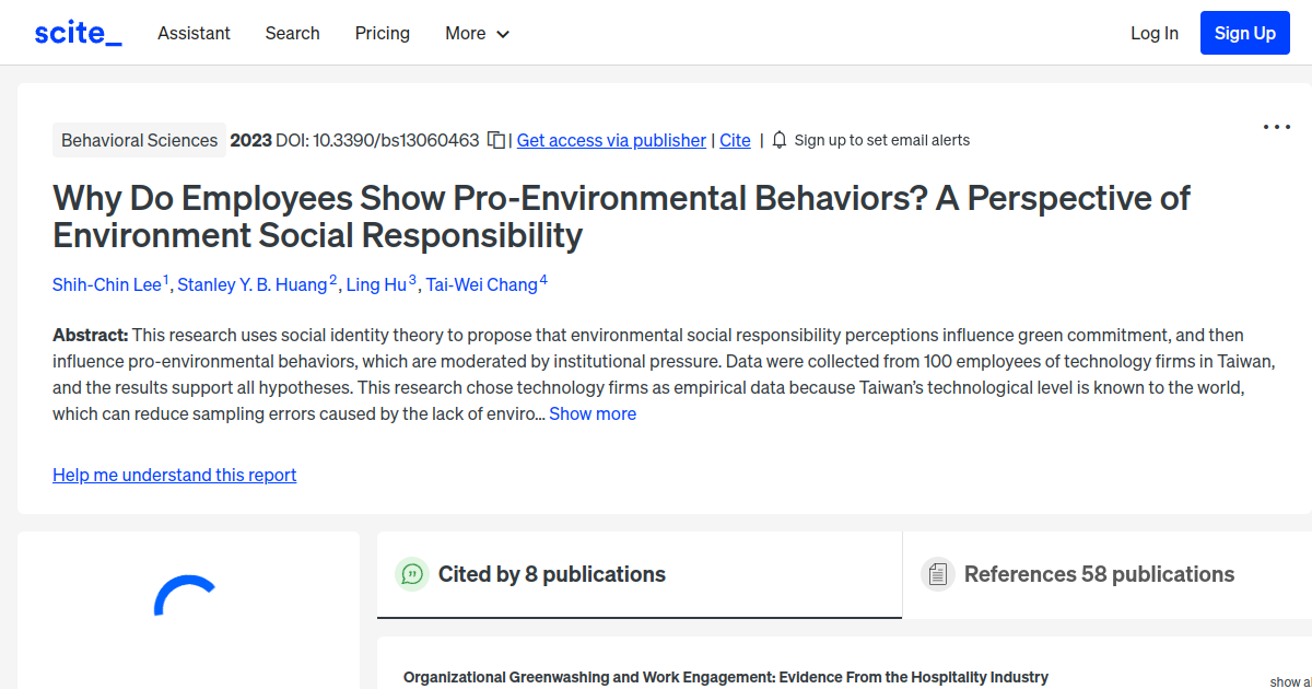 Why Do Employees Show Pro-Environmental Behaviors? A Perspective of ...