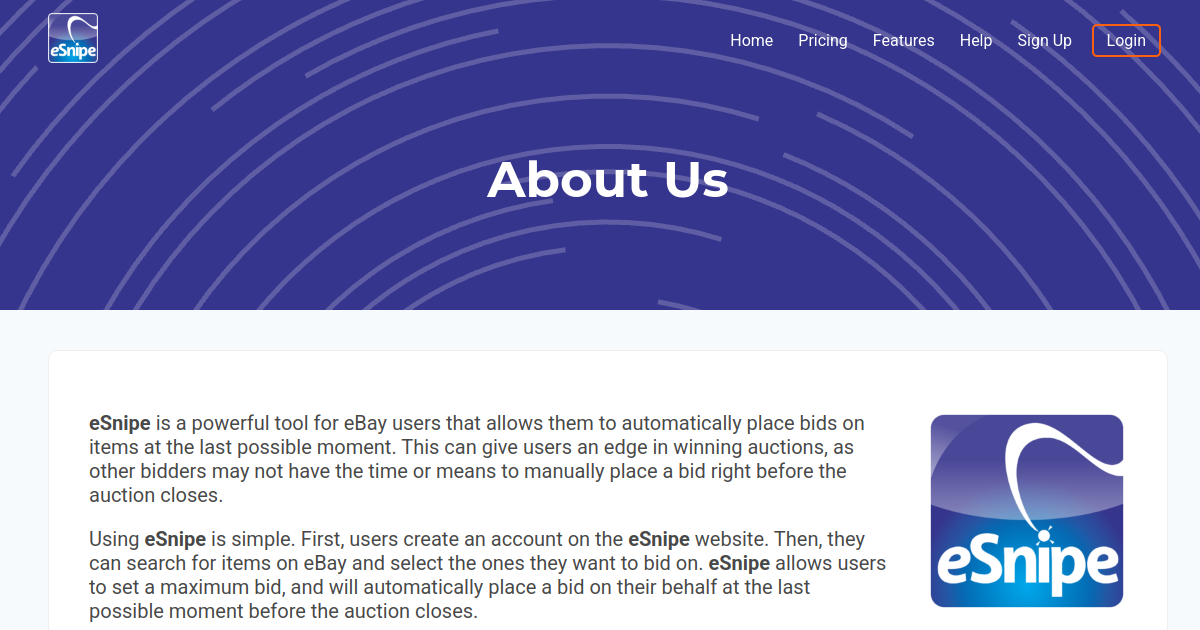 Auction Sniper Software - eSnipe