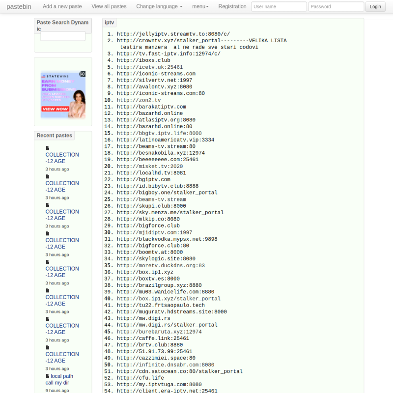 [TEXT] iptv - pastebin